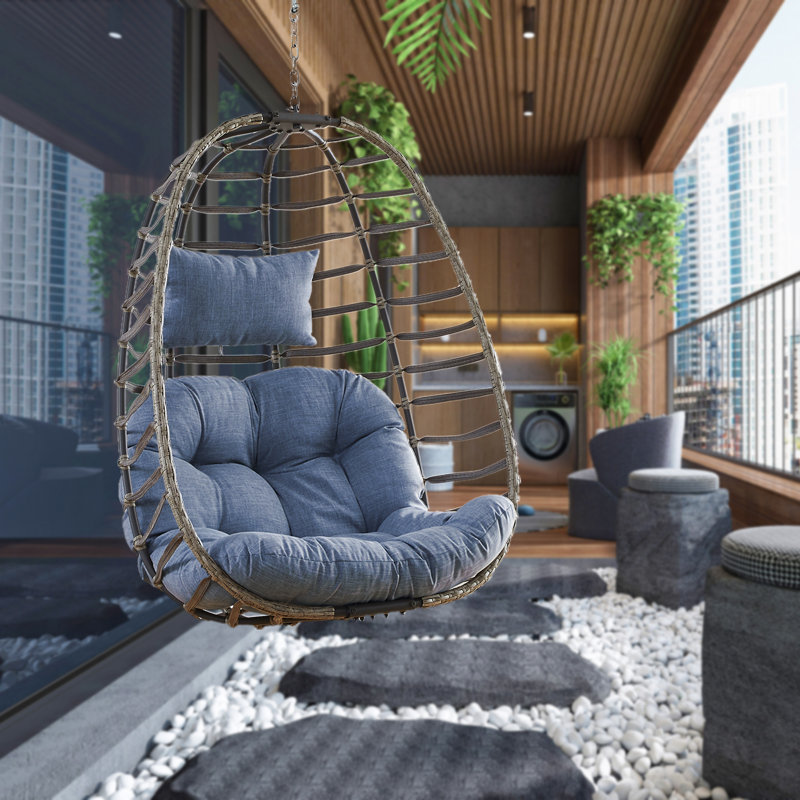 Swing chair in balcony store
